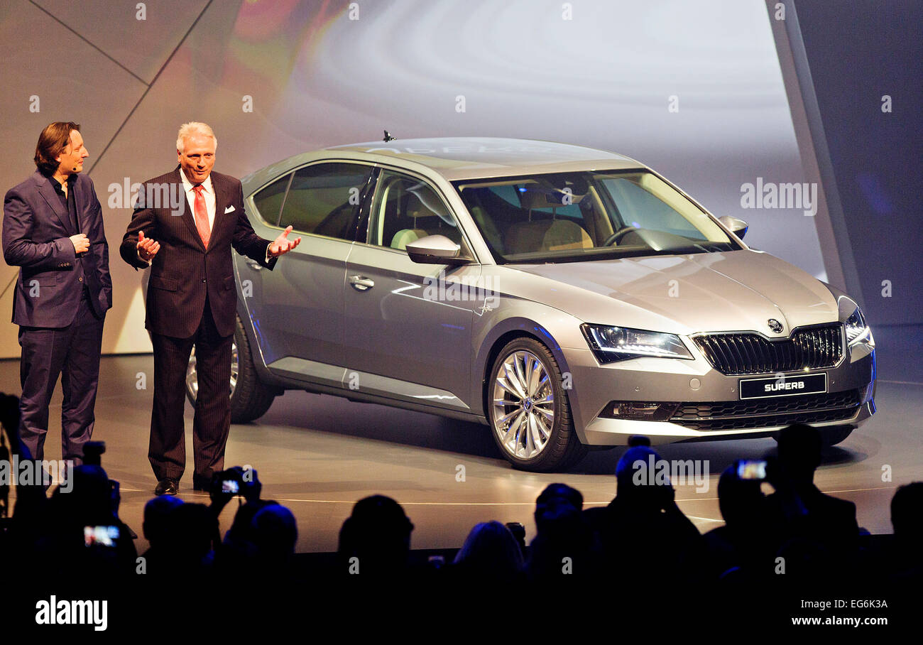 Skoda Superb, Skoda Auto CEO Winfried Vahland, Chief Designer Jozef ...