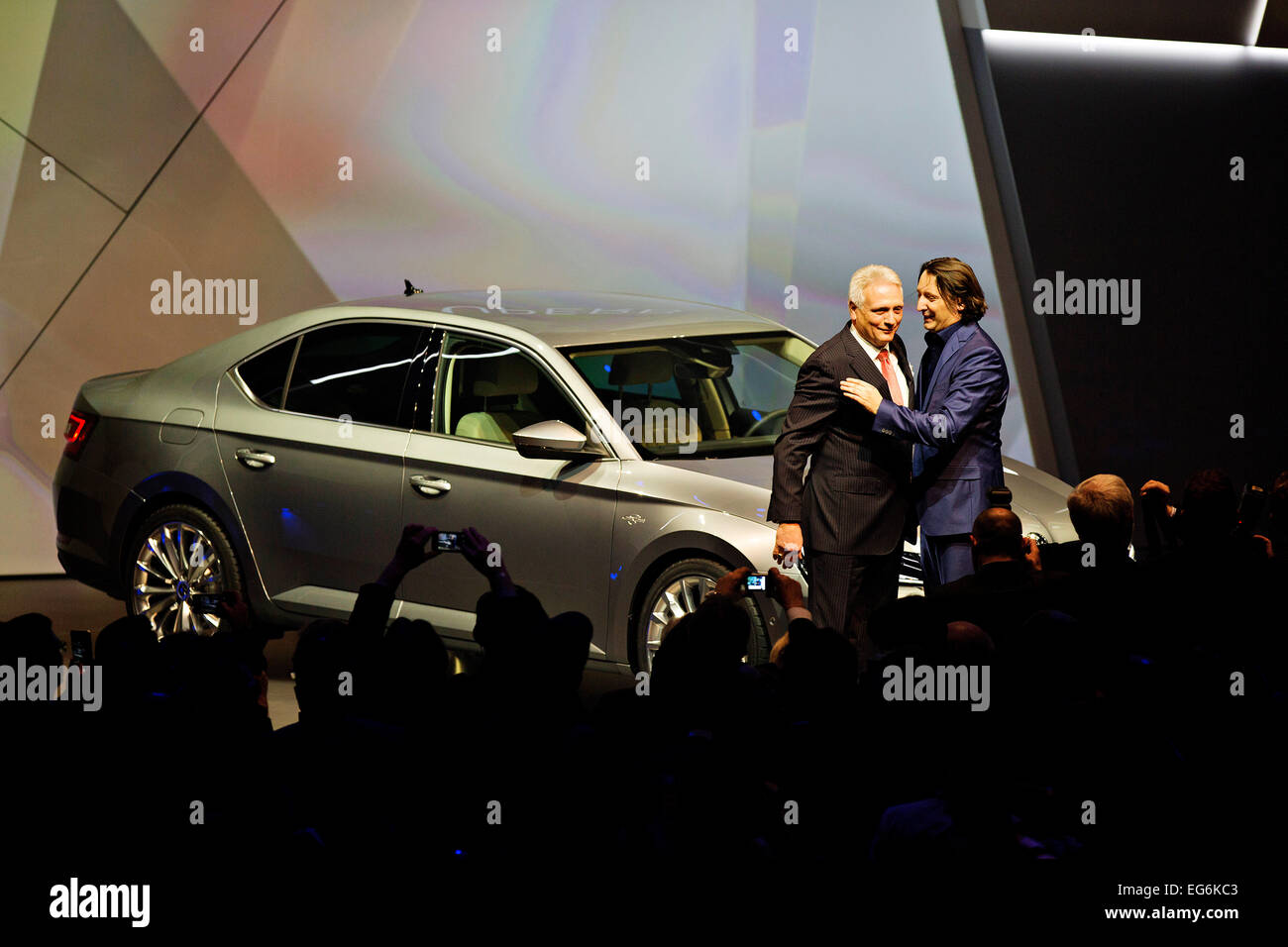Skoda Superb, Skoda Auto CEO Winfried Vahland, Chief Designer Jozef ...
