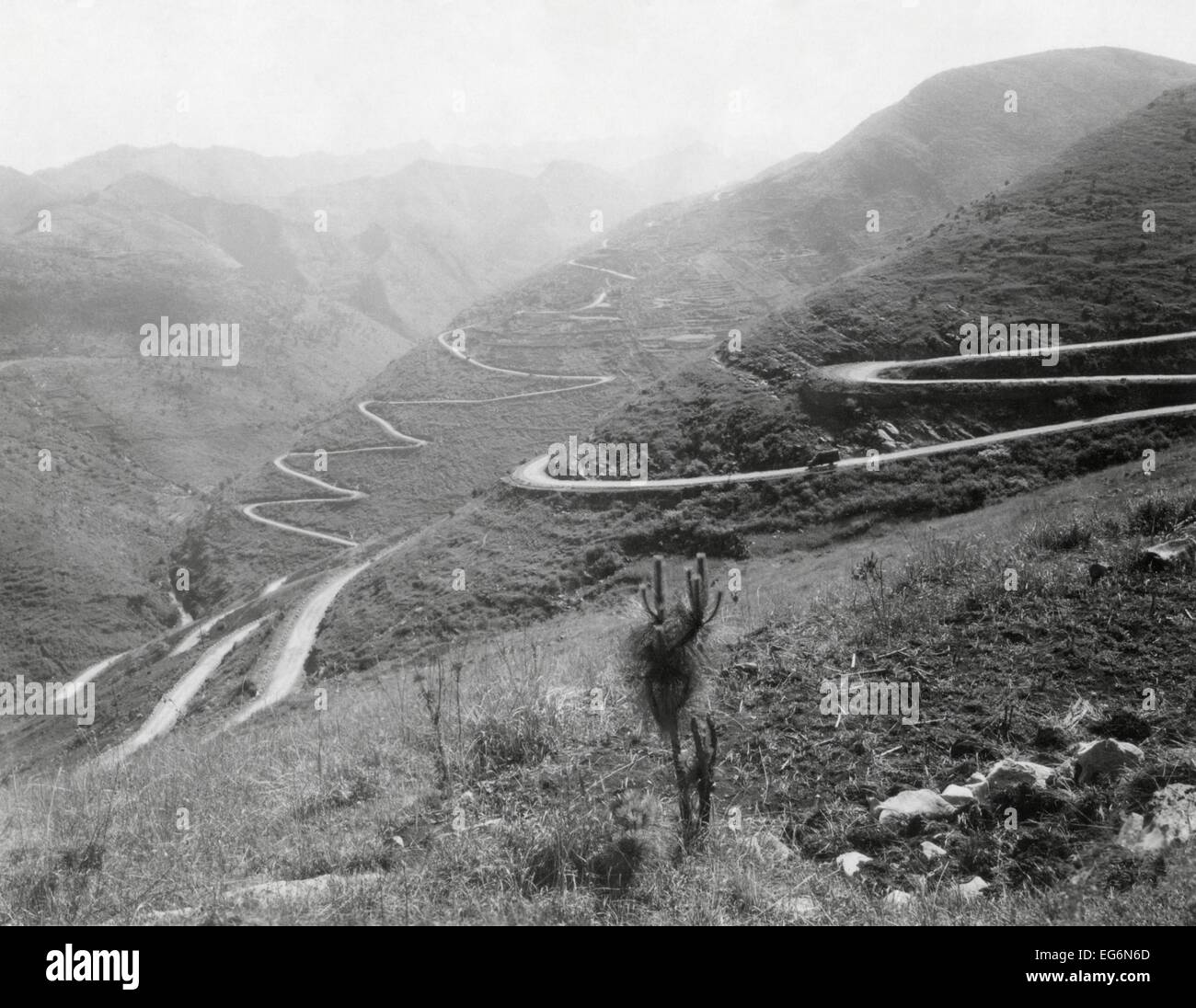 The Burma Road between Kinming and Kweiyung, China. June 1944. The ...