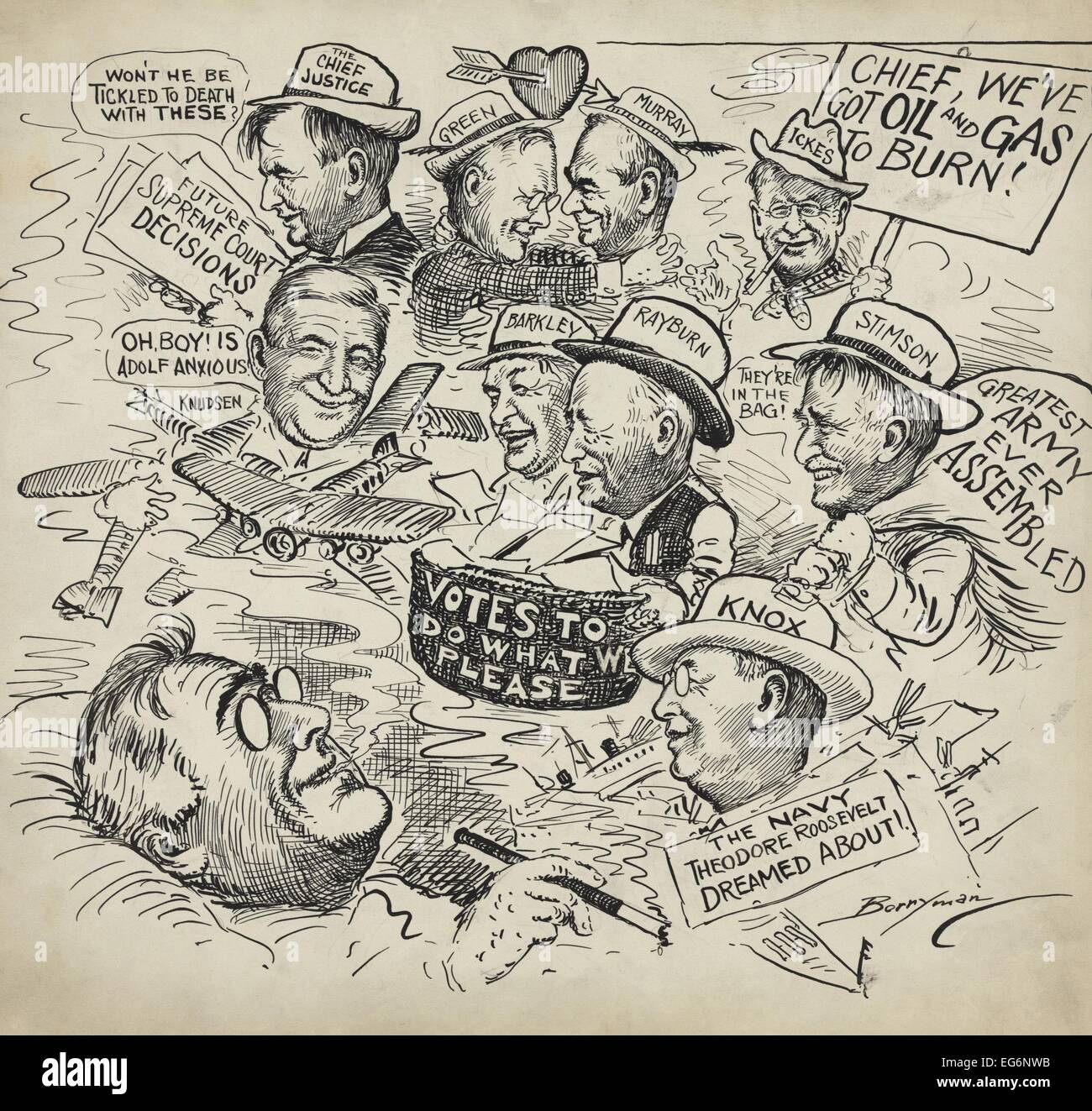 1940s Political Cartoons