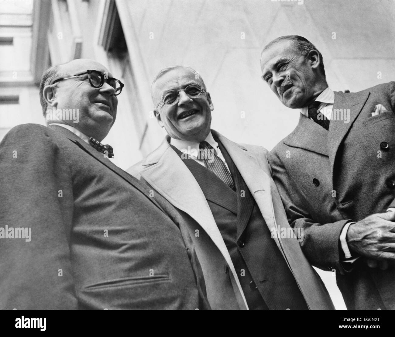 Paul-Henri Spaak, John Foster Dulles, and Richard Gardiner Casey. Spaak ...