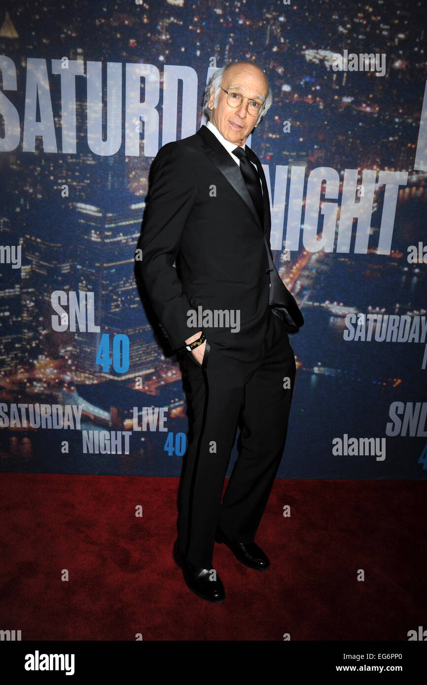 Larry David attending the SNL 40th Anniversary Celebration at ...