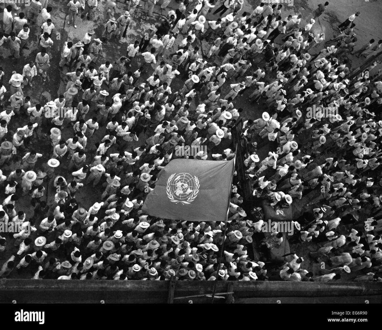 United Nations Flag Black And White