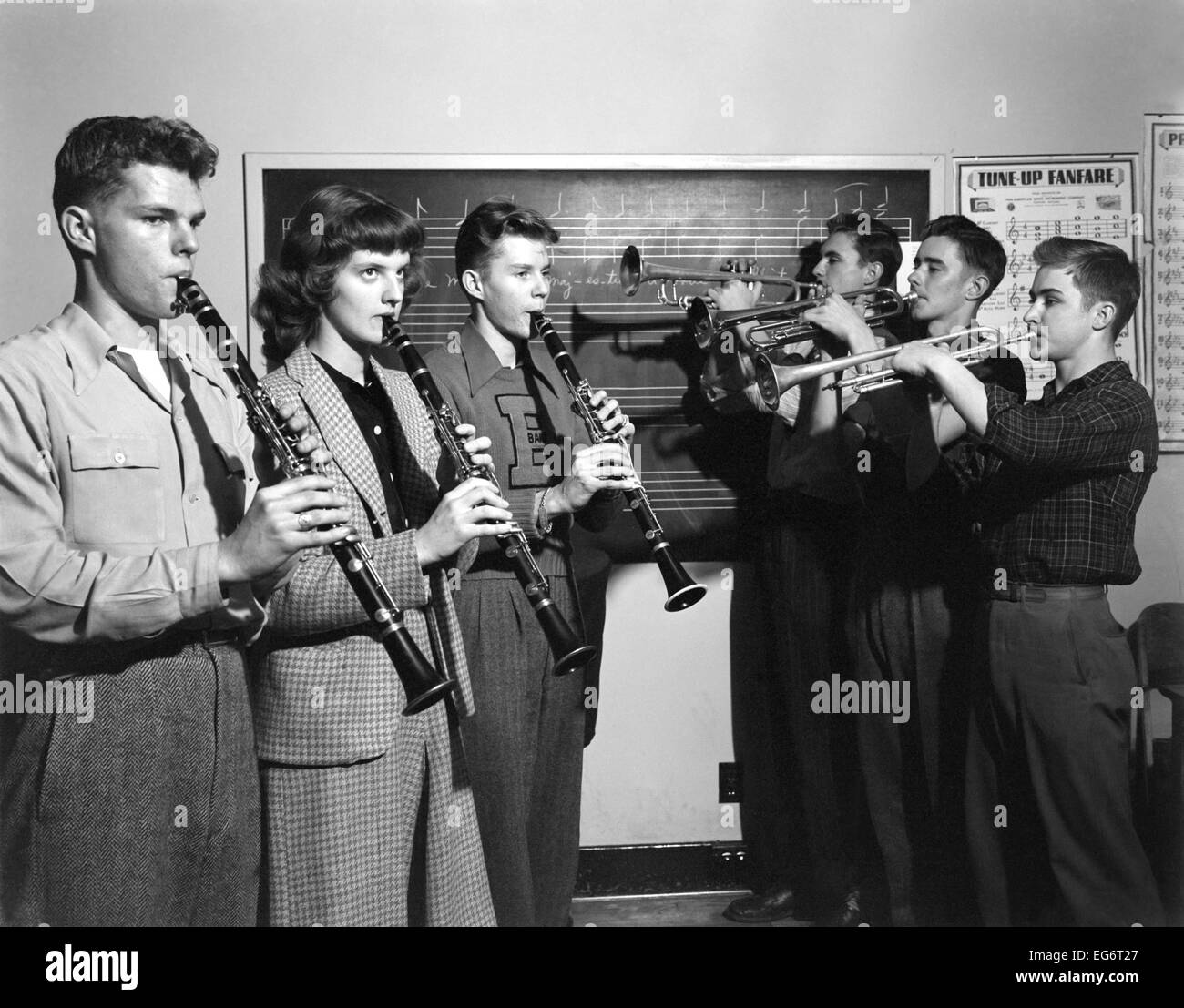 1940s high school hi-res stock photography and images - Alamy
