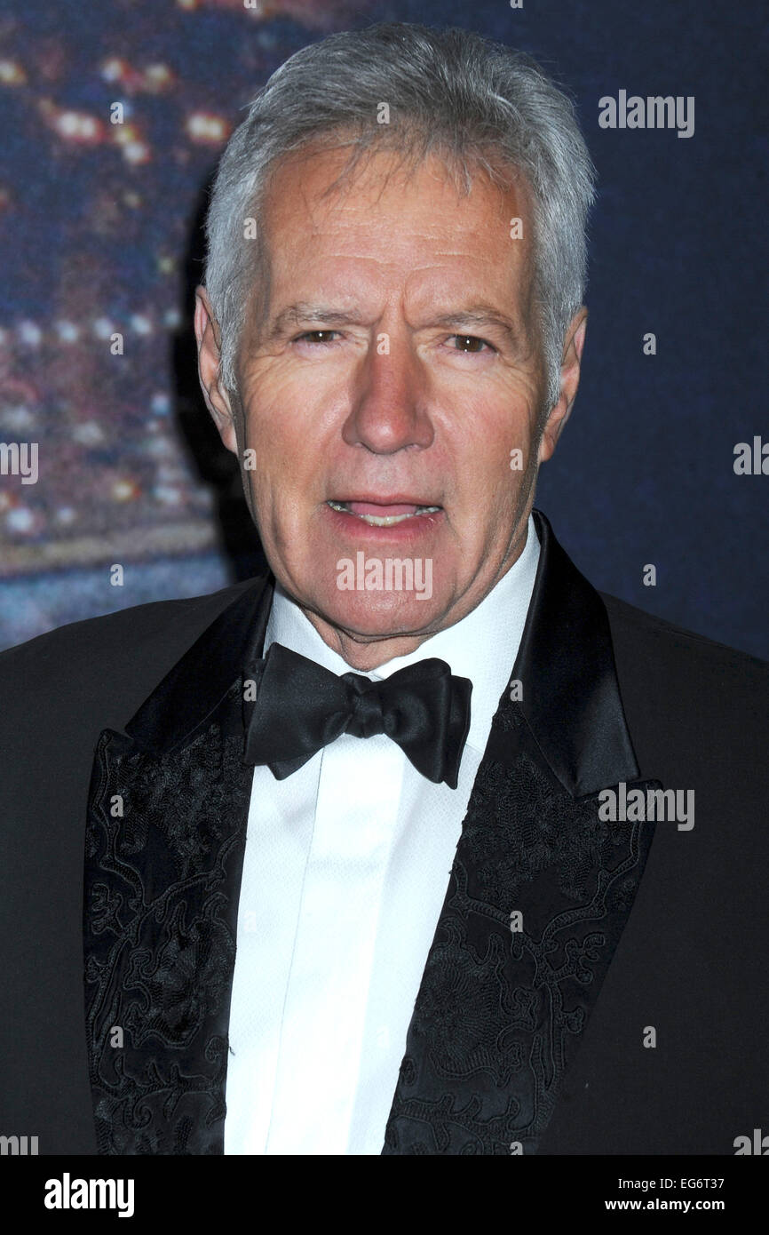 Alex Trebek attending the SNL 40th Anniversary Celebration at ...