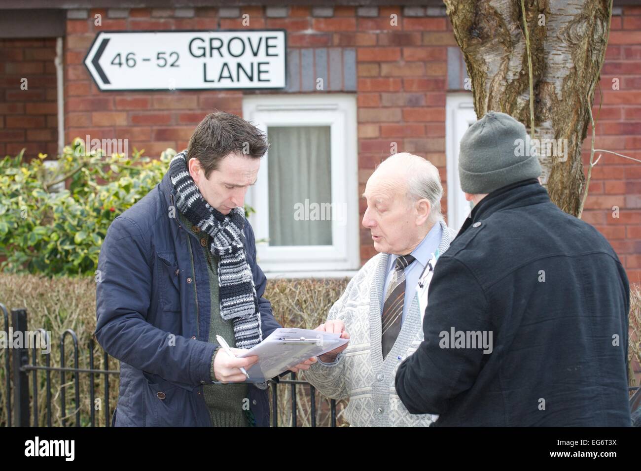 Manchester UK 18th February 2015 John Leech MP Withington and local ...