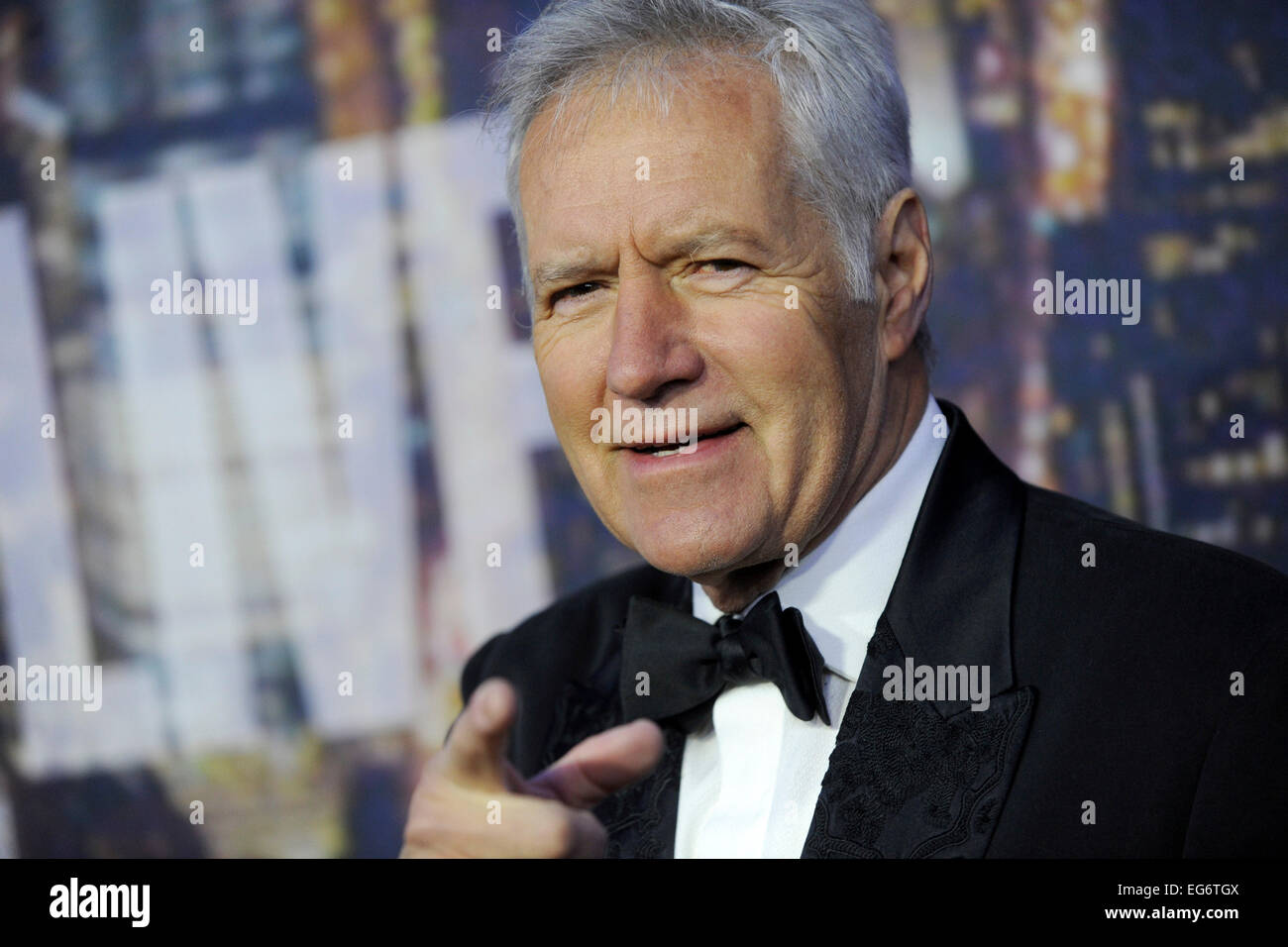 Alex Trebek attending the SNL 40th Anniversary Celebration at ...