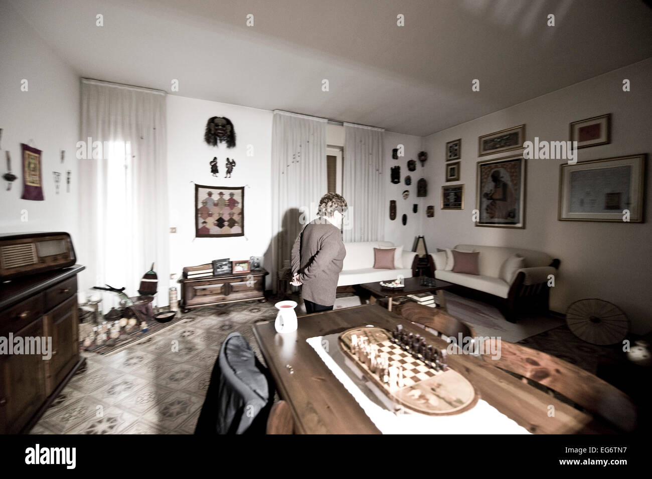 Italy, daily life at home, Anna Stock Photo - Alamy