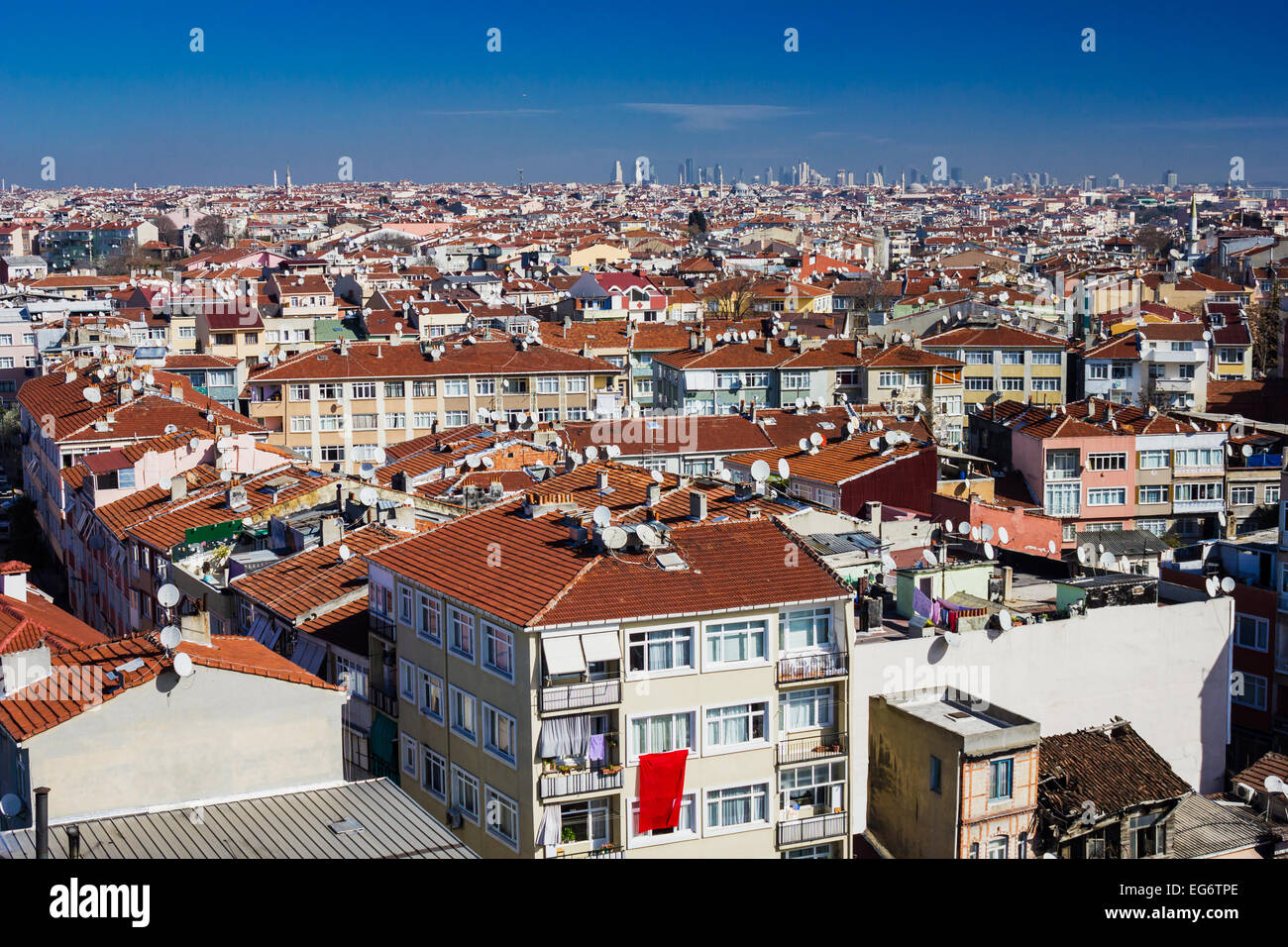Istanbul city view - Turkey travel architecture background Stock Photo ...