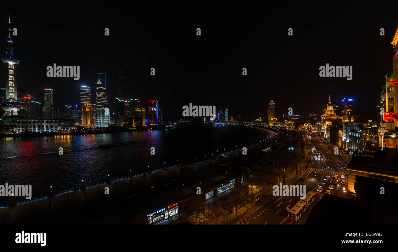 Night view of the bund hi-res stock photography and images - Alamy