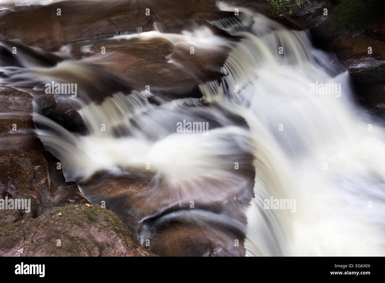 Waterfall in Harden Beck Goitstock Wood Cullingworth West Yorkshire ...