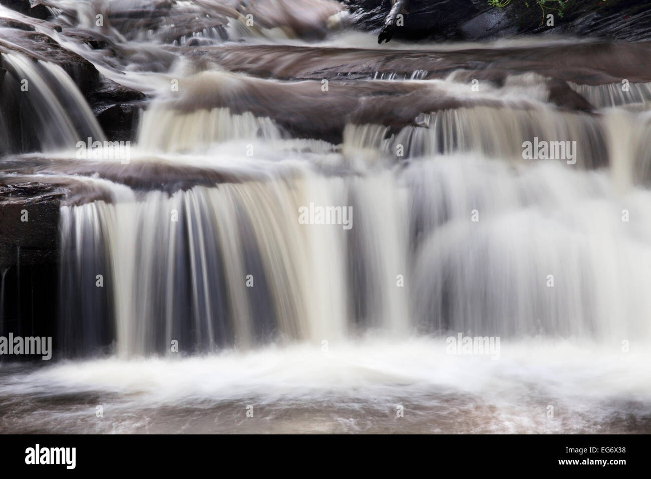 Waterfall in Harden Beck Goitstock Wood Cullingworth West Yorkshire ...