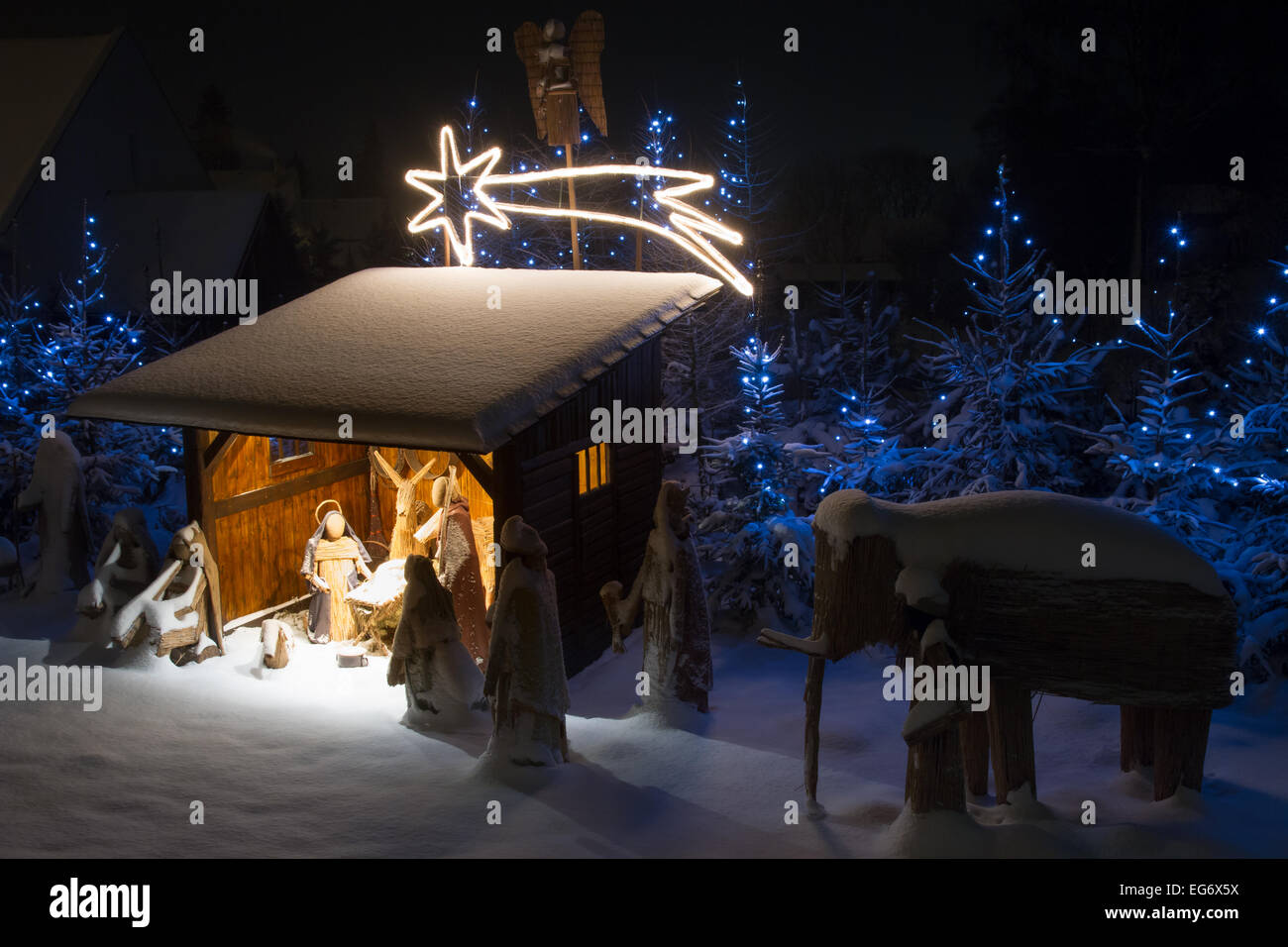 Nativity scene bethlehem hi-res stock photography and images - Alamy