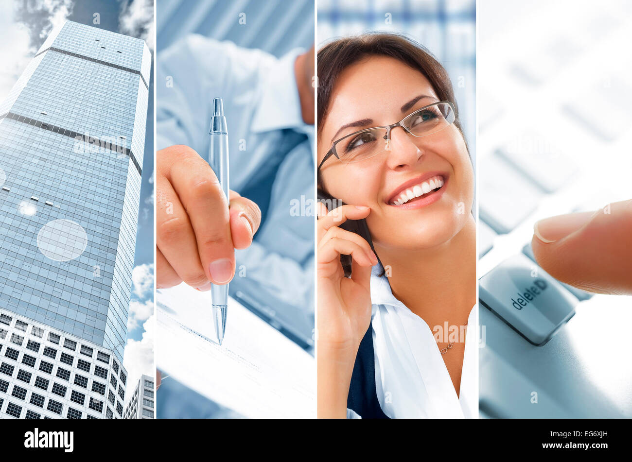 Collage collaboration hi-res stock photography and images - Alamy