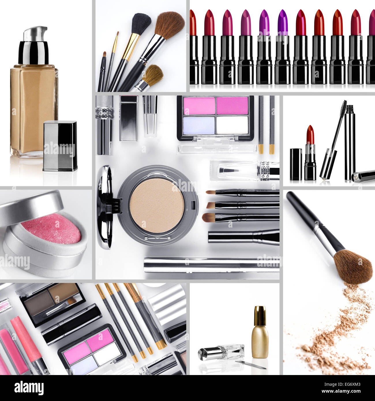 Makeup artist collage hi-res stock photography and images - Alamy