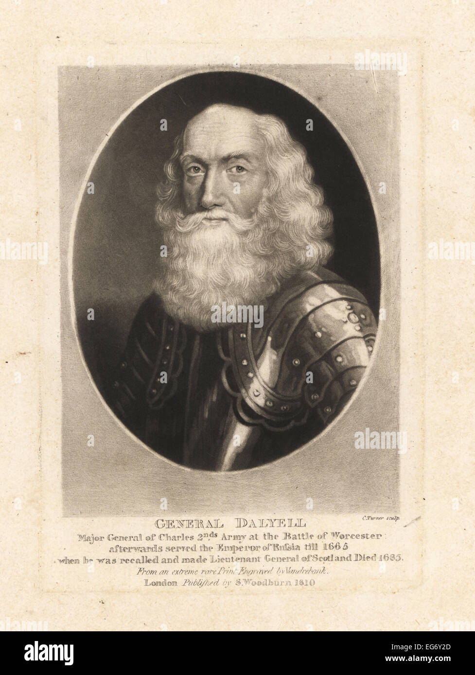 General Thomas Dalyell, Major General in King Charles II's Army, died ...