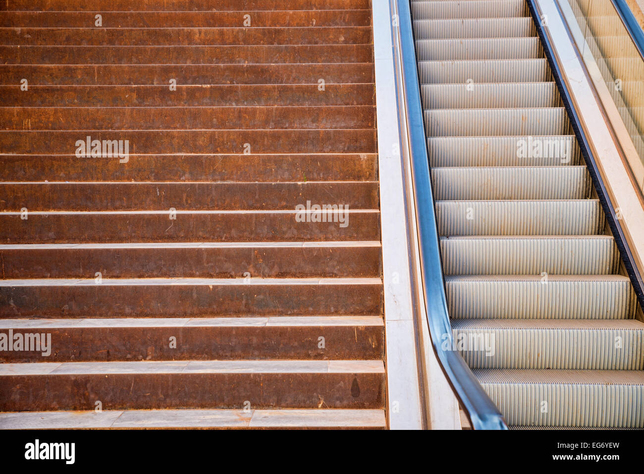 Staircase Next To Escalator High Resolution Stock Photography and ...