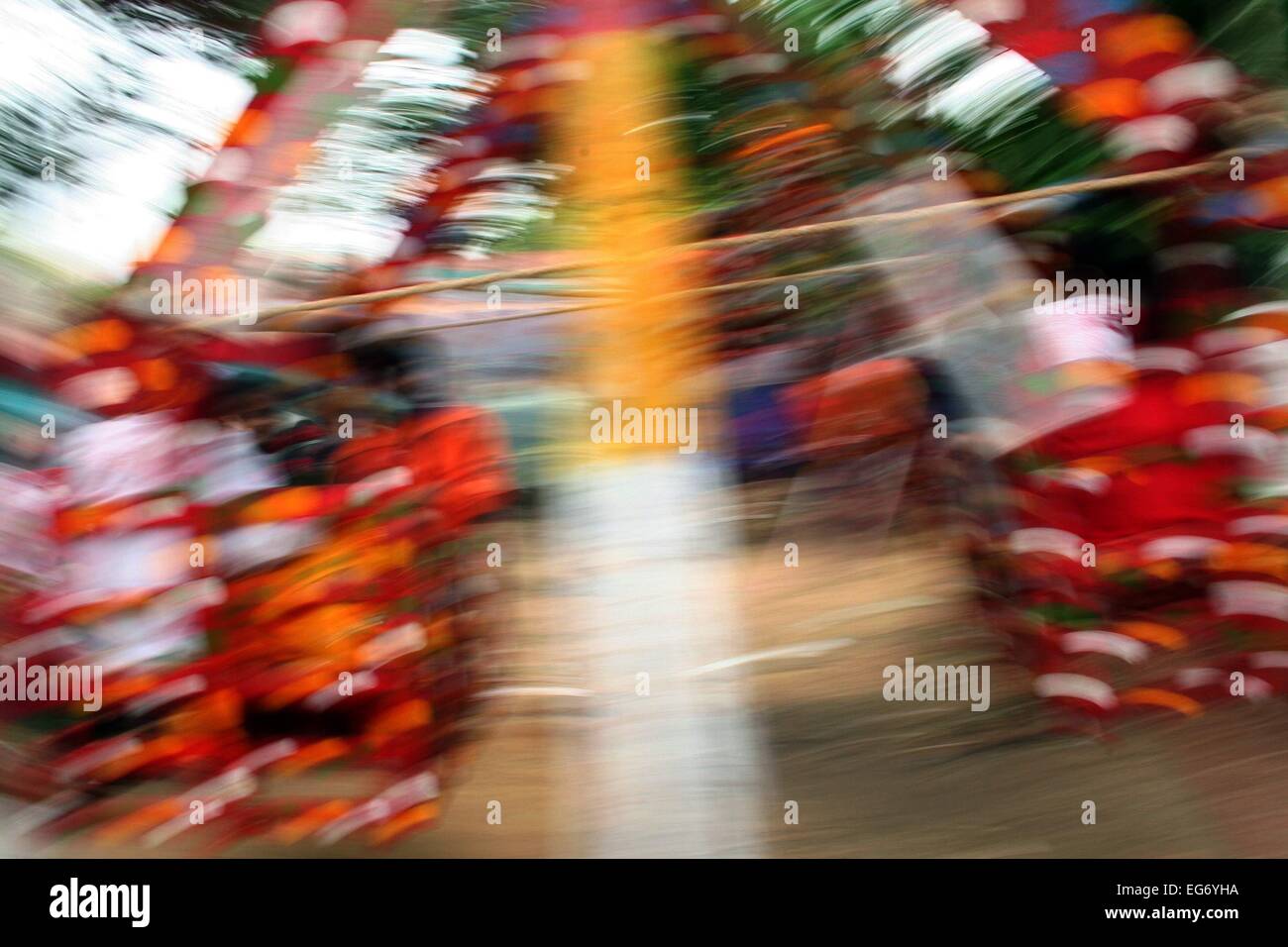 A Ferris wheel, locally known as 'Charka', at a fair, in Dhaka city ...