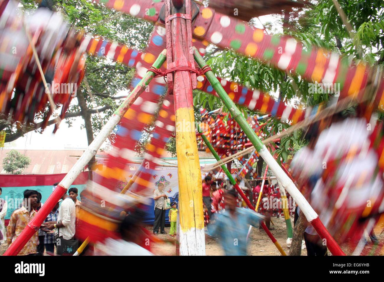 A Ferris wheel, locally known as 'Charka', at a fair, in Dhaka city ...