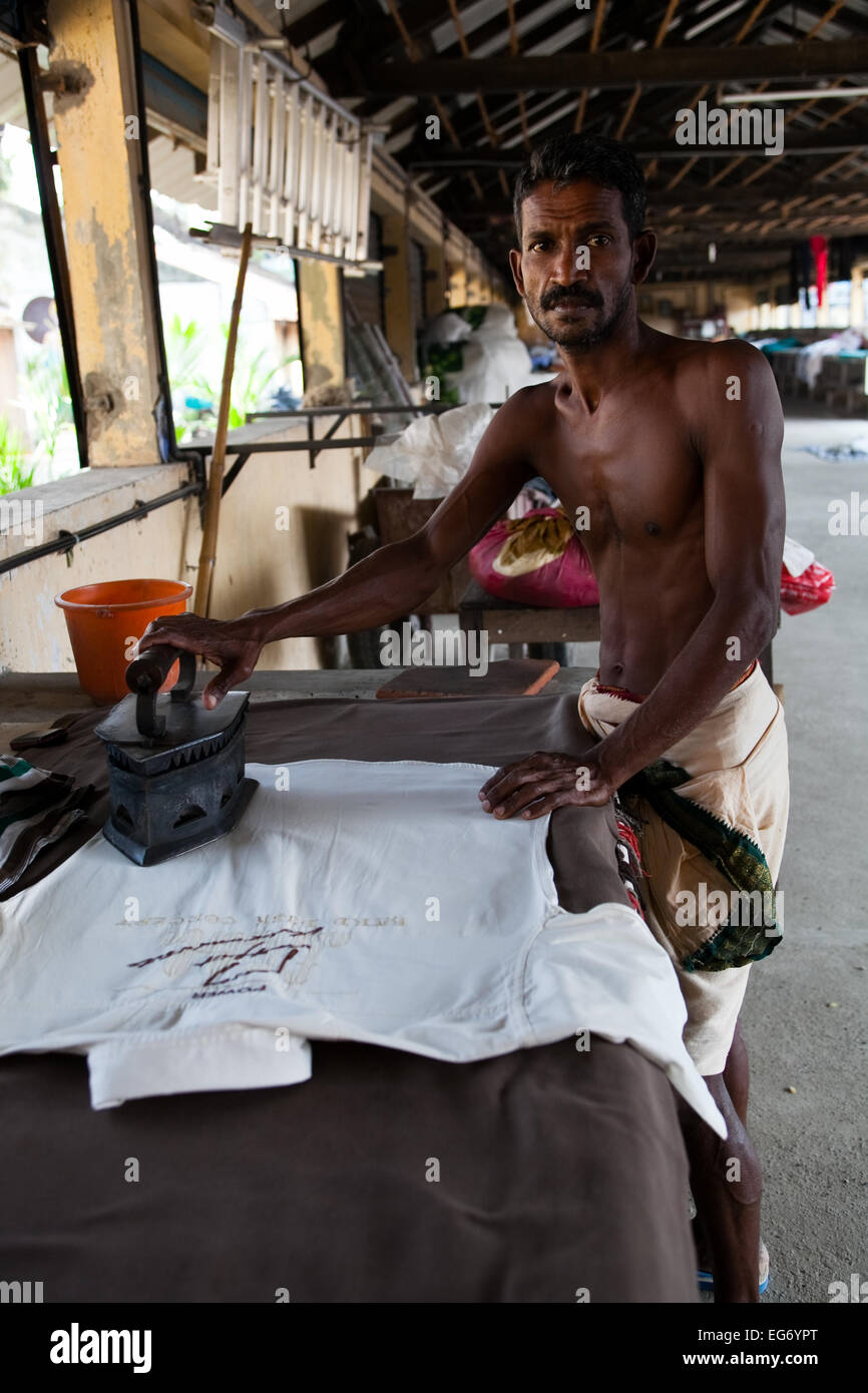 Cochin Laundry (dhobi wallers) washing clothes for locals, hotels and ...