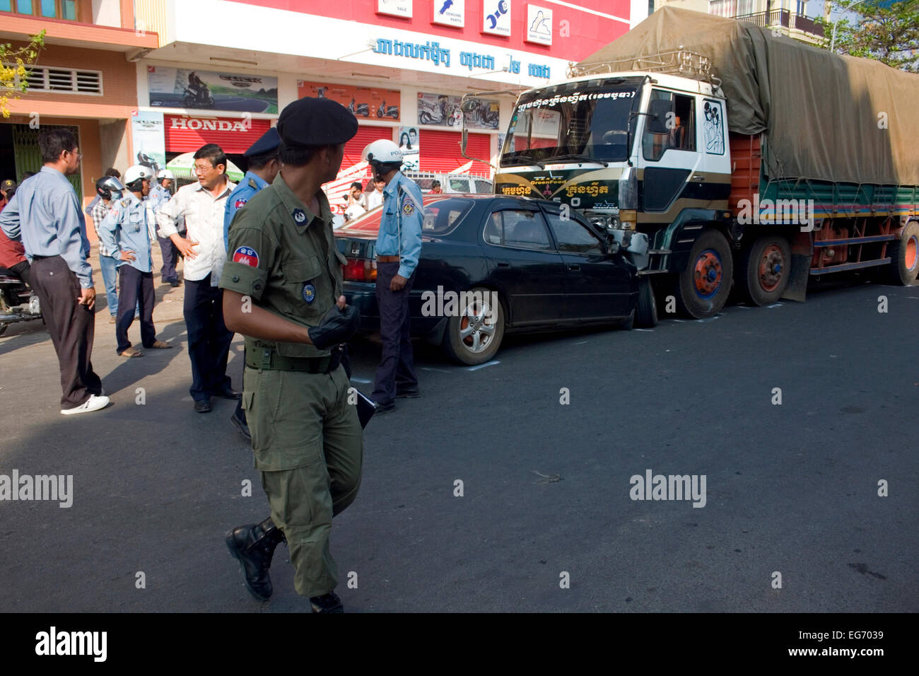 Cambodian national police hi-res stock photography and images - Alamy