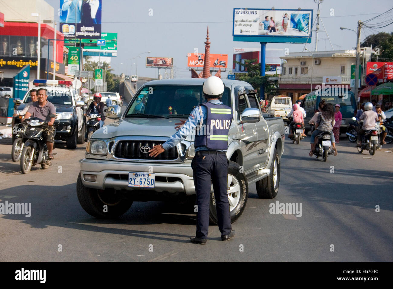 Cambodian national police hi-res stock photography and images - Alamy