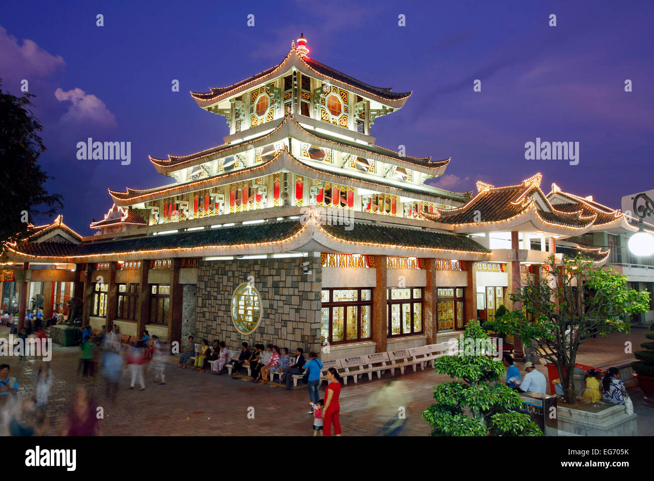 Ba Chua Xu Temple in Chau Doc, Vietnam Stock Photo - Alamy