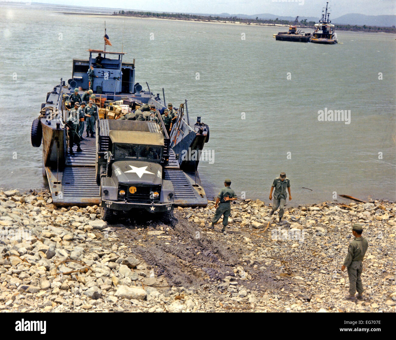 Vung Tau Harbor, Vietnam - September 7, 1966 -- The USNS Daniel I ...