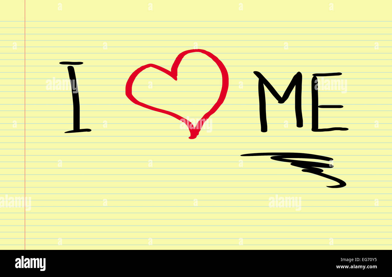 I Love Me Concept Stock Photo - Alamy