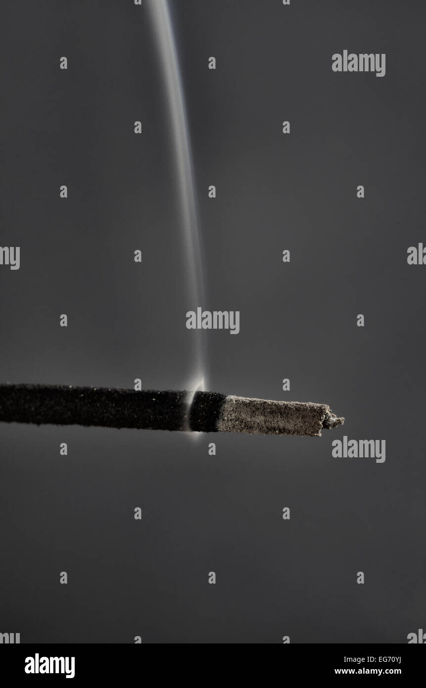Closeup burning incense stick hi-res stock photography and images - Alamy