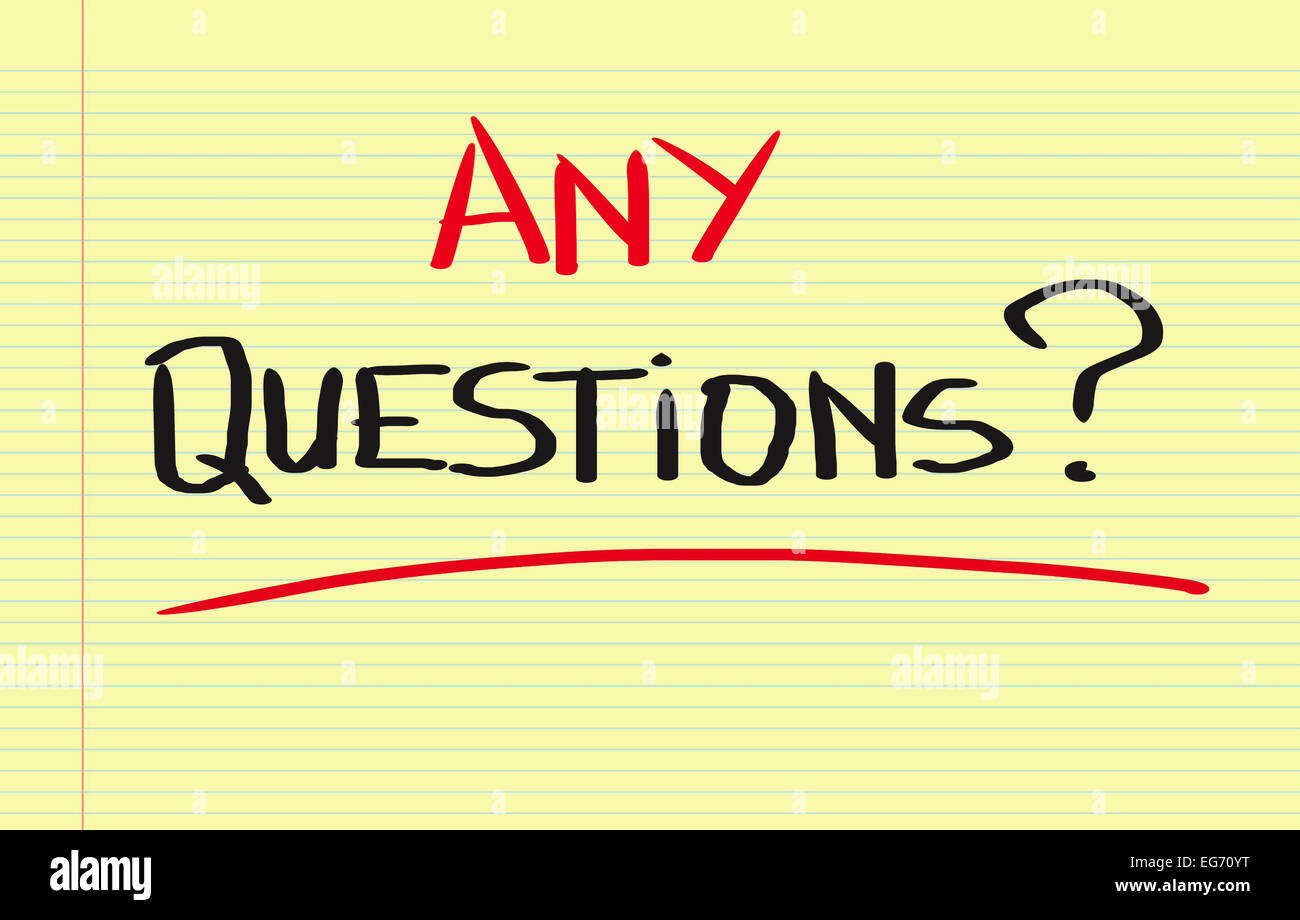 Any Questions Concept Stock Photo - Alamy