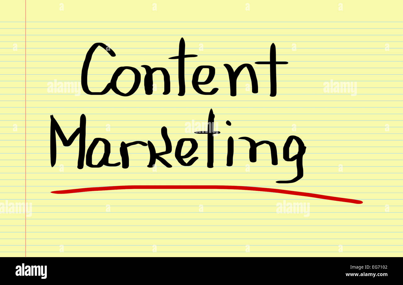 Content Marketing Concept Stock Photo - Alamy
