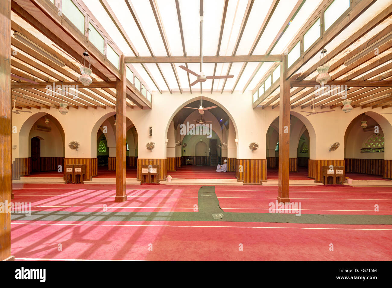 interior prayer hall Congregational Mosque (2001-2007), Gouna, Egypt ...