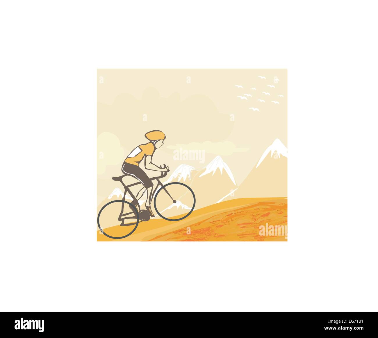 Recreational bike rider Stock Vector Images - Alamy