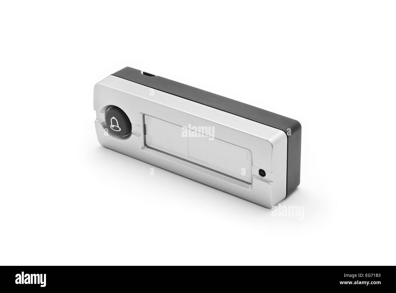 doorbell ring button on white Stock Photo - Alamy