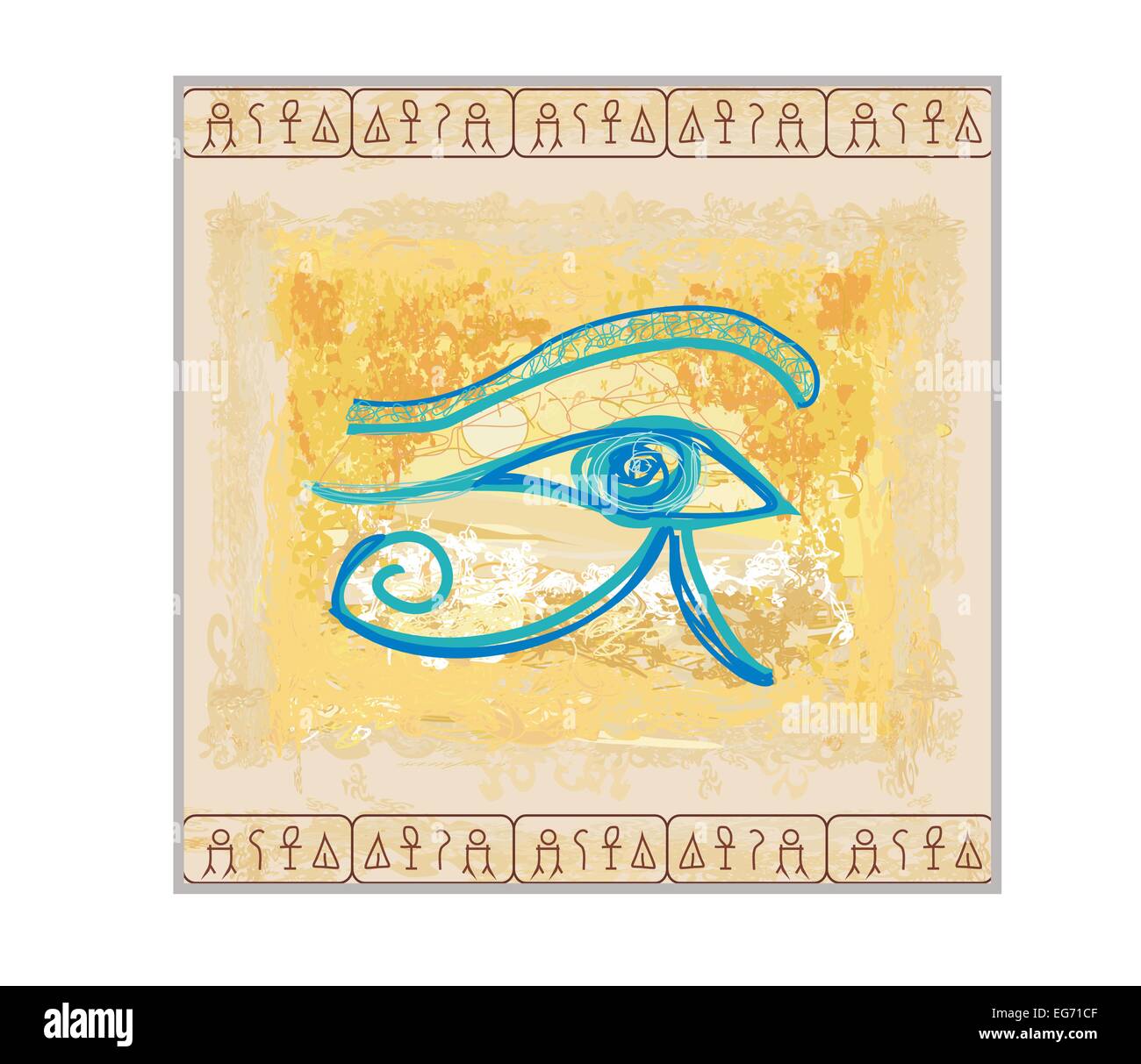 eye of horus - vintage background Stock Vector Image & Art - Alamy