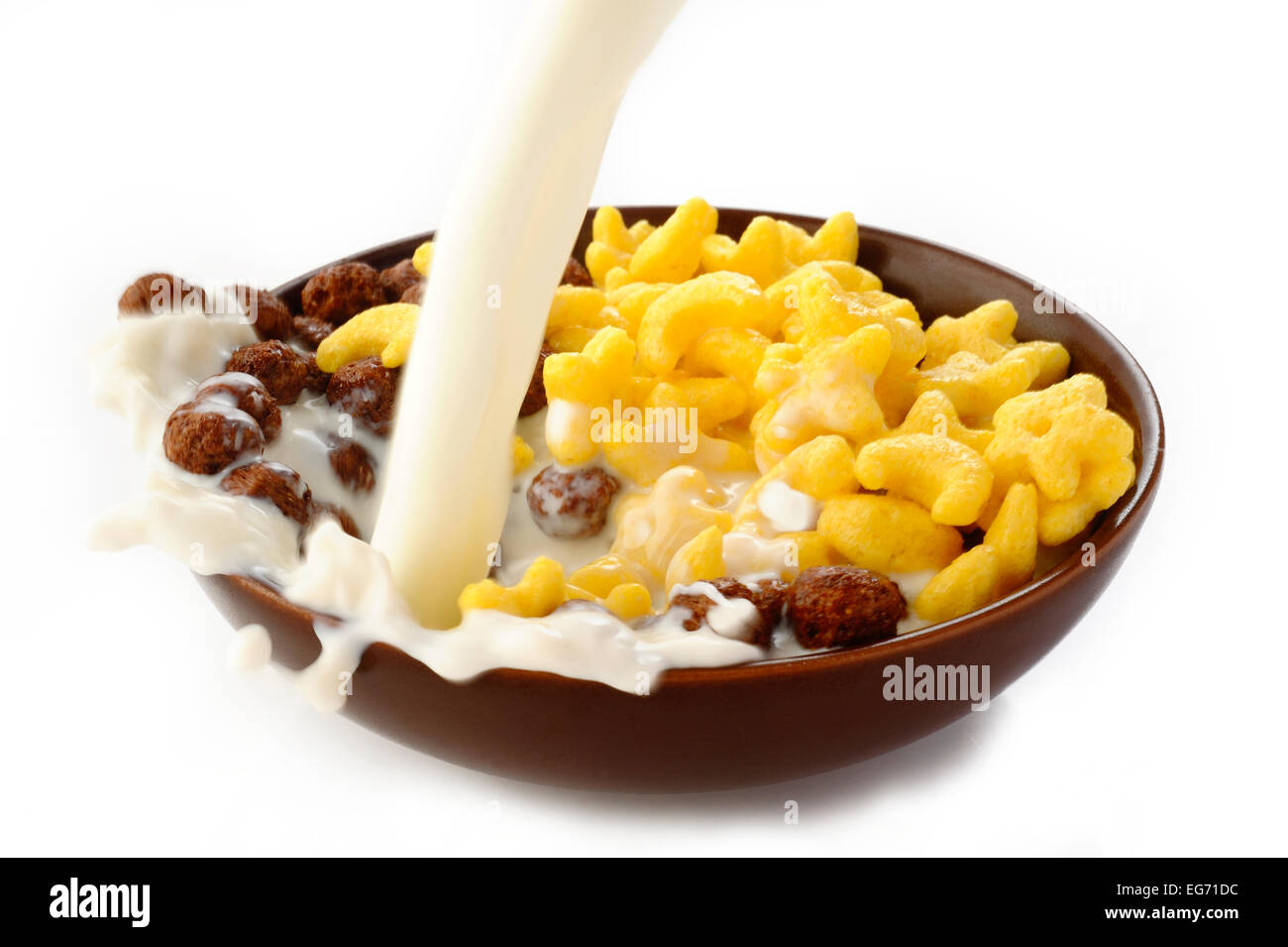 corn flakes with milk Stock Photo - Alamy
