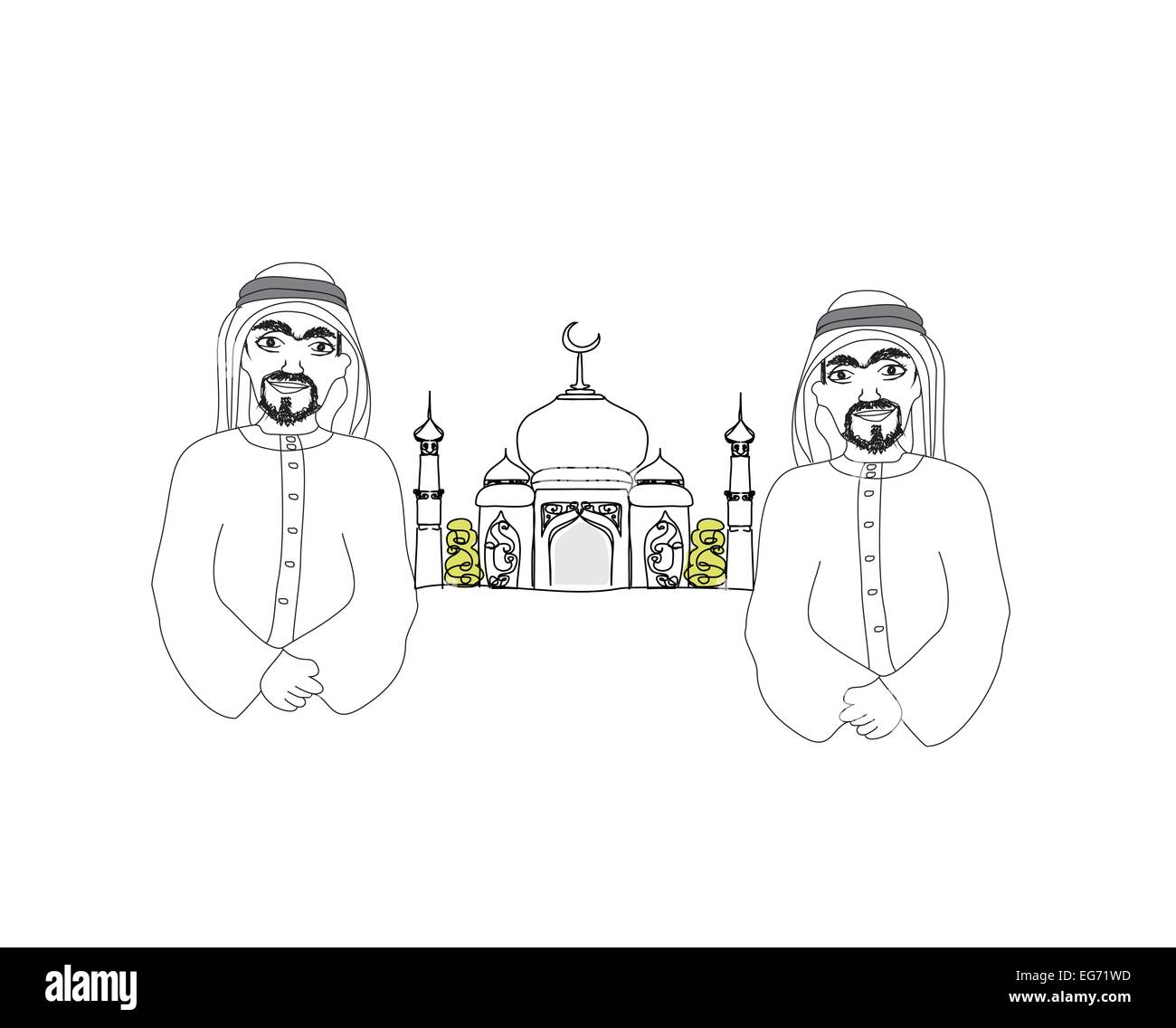 Muslim praying medina holy hi-res stock photography and images - Alamy