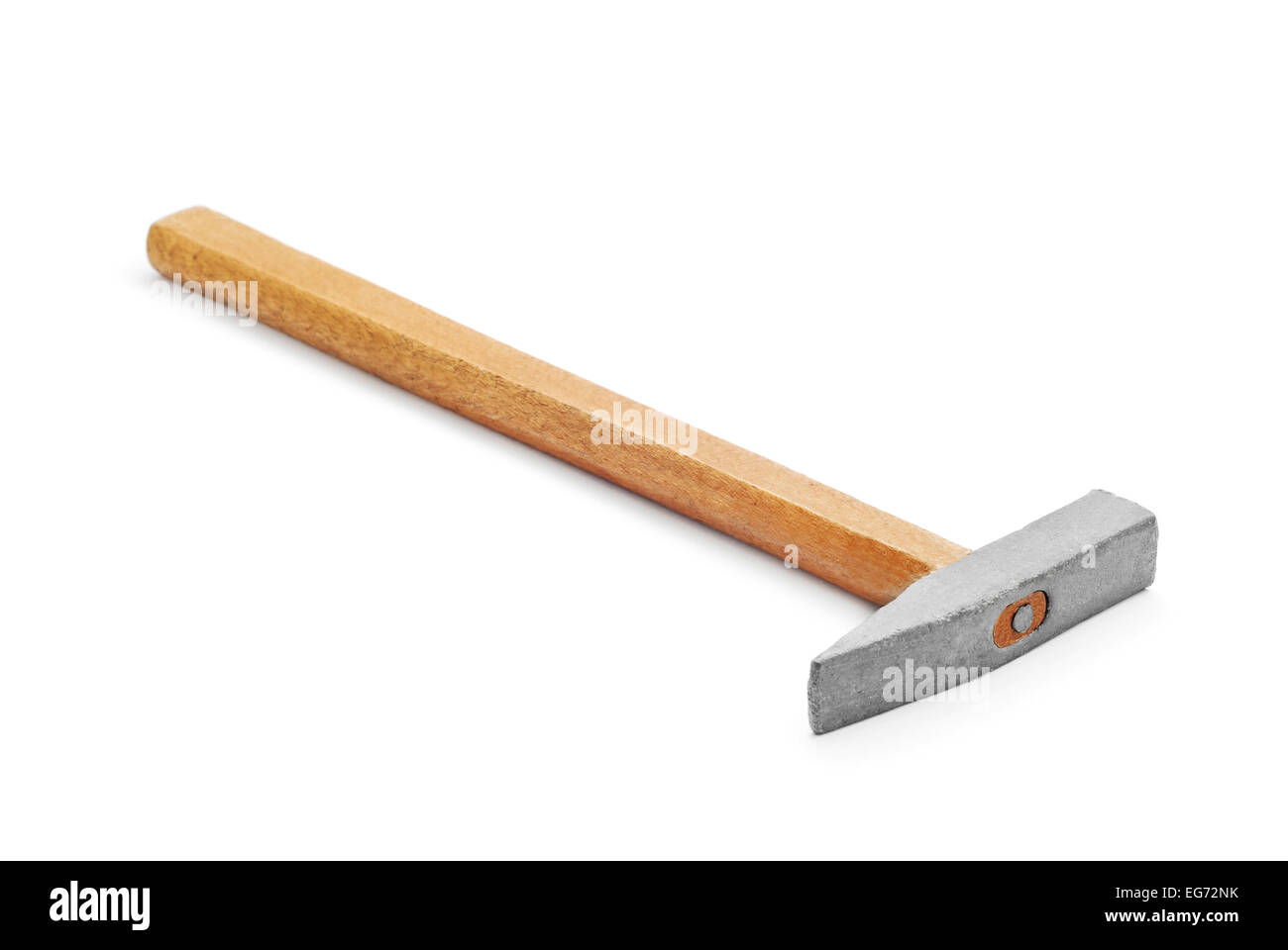 small hammer on white background Stock Photo - Alamy