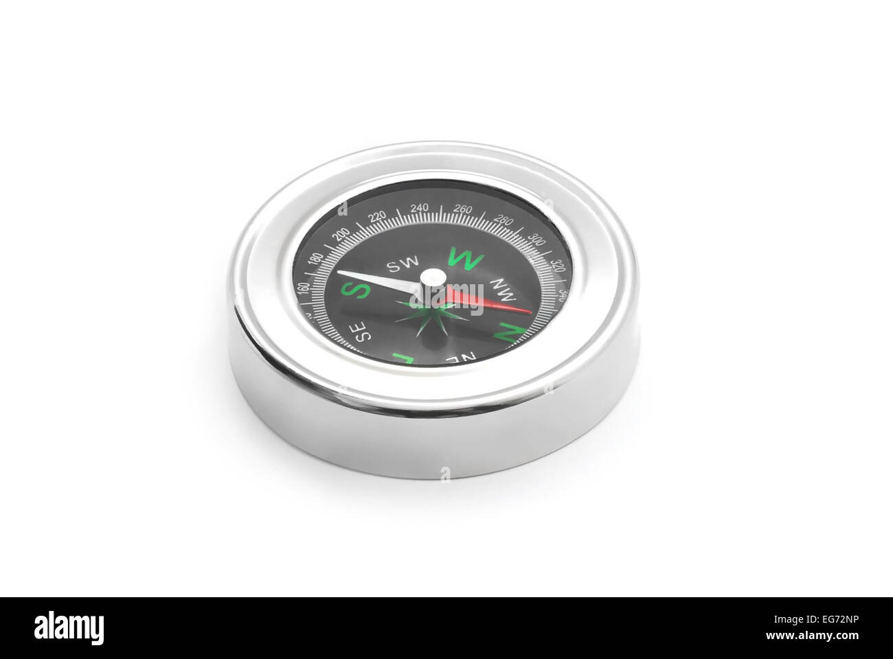 modern compass on white background Stock Photo - Alamy