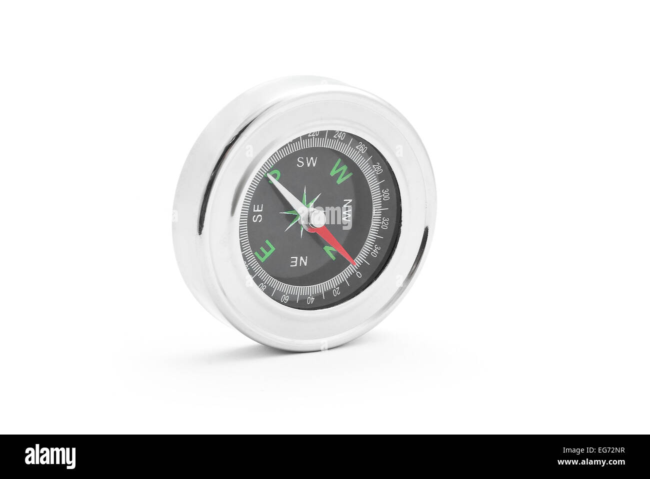 modern compass on white background Stock Photo - Alamy