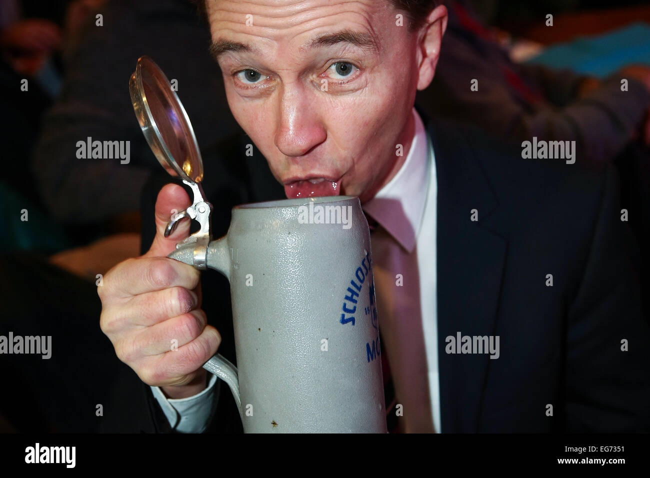 Osterhofen, Bavaria, Germany. 18th Feb, 2015. Political Ash Wednesday ...
