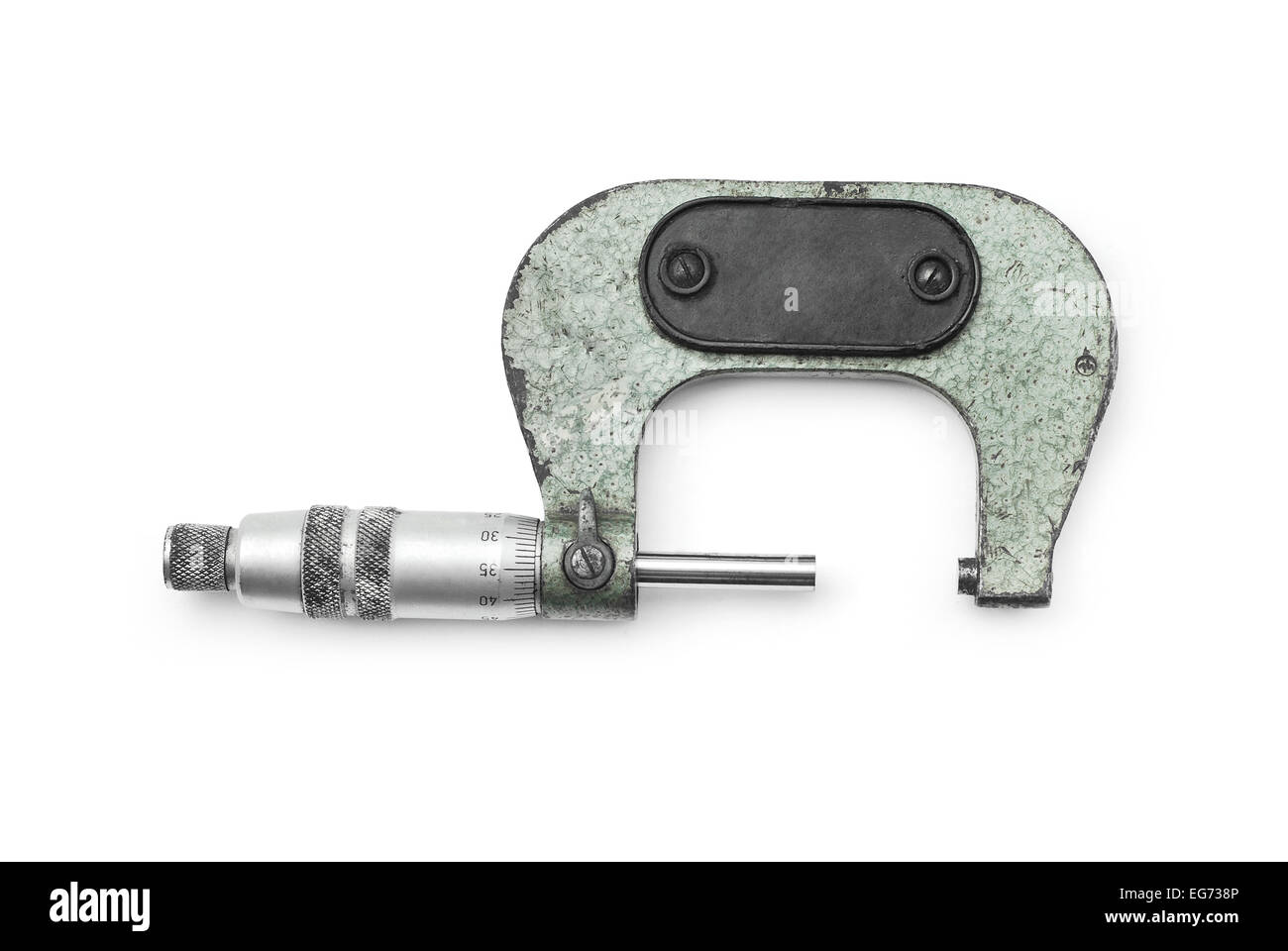 Old micrometer, isolated hi-res stock photography and images - Alamy