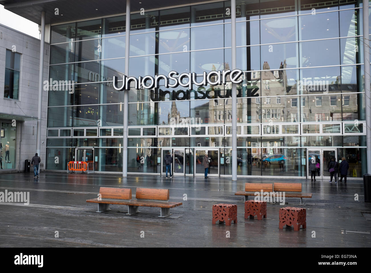 Union Square Shopping Mall Aberdeen Stock Photo - Alamy