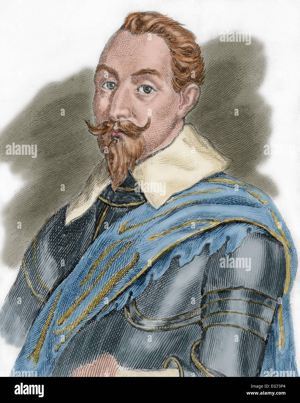 Gustav II Adolf (1594-1632). King of Sweden from 1611 to 1632. Portrait ...