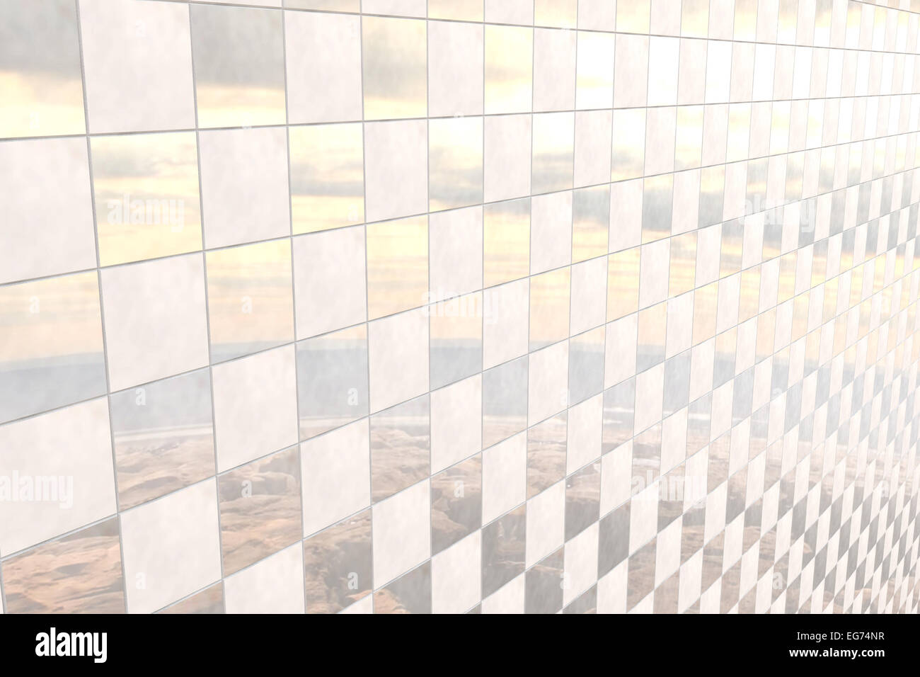 3d rendering of a bath tiles wall Stock Photo - Alamy