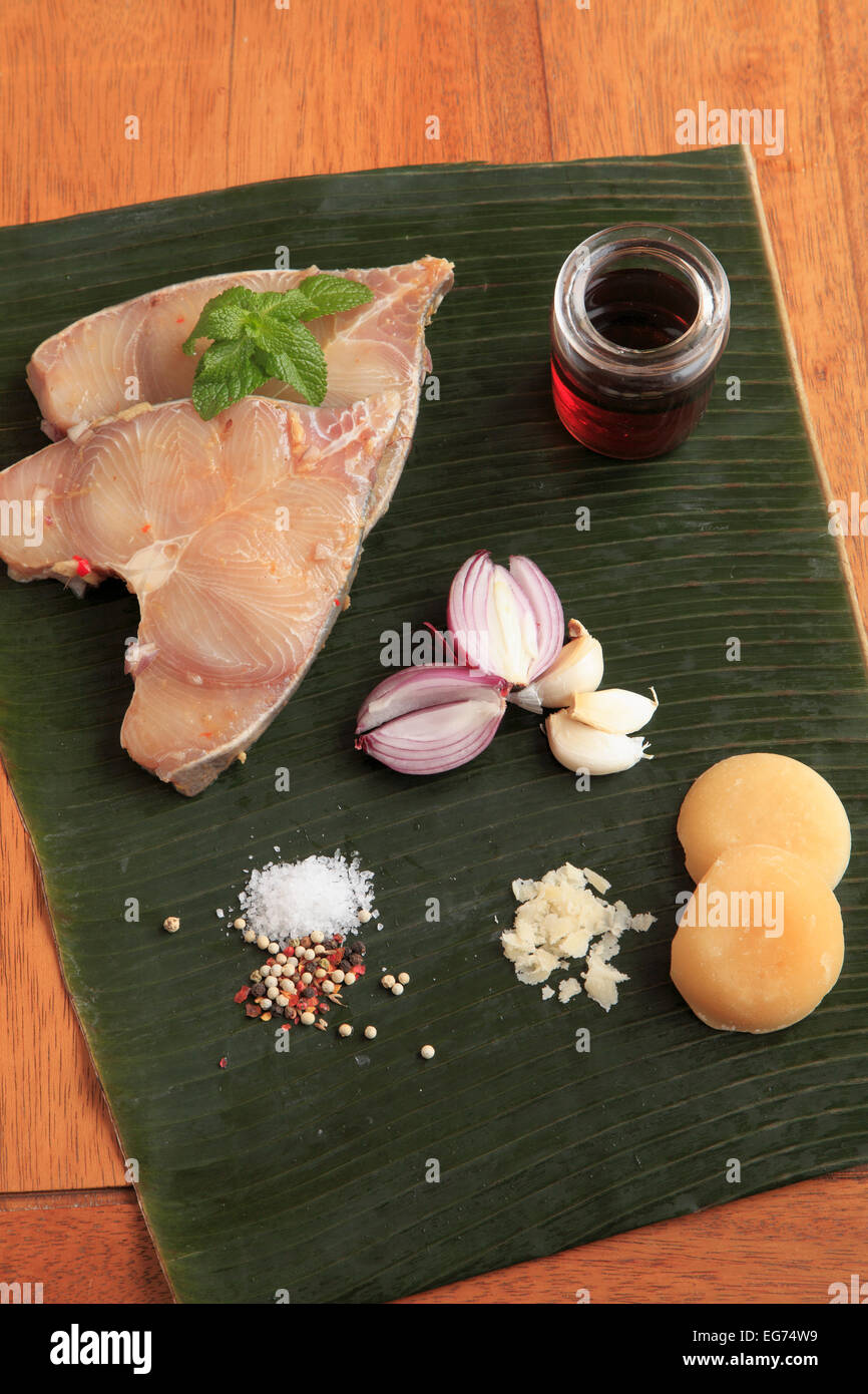 Vietnamese fish hotpot, ingredients Stock Photo - Alamy