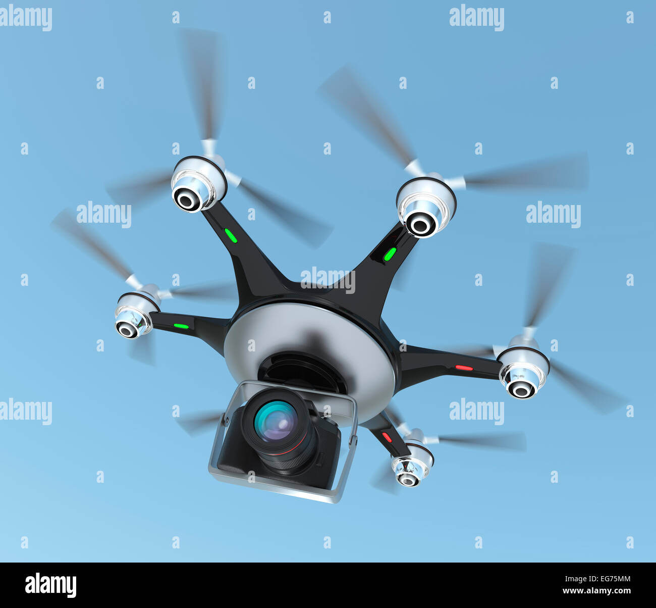 Multirotor helicopter mounted with a DSLR camera Stock Photo - Alamy