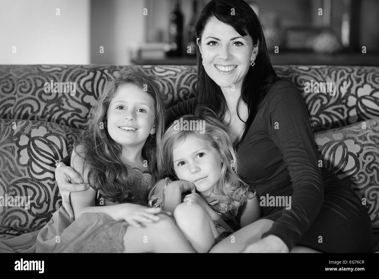 Hug mom Black and White Stock Photos & Images - Alamy