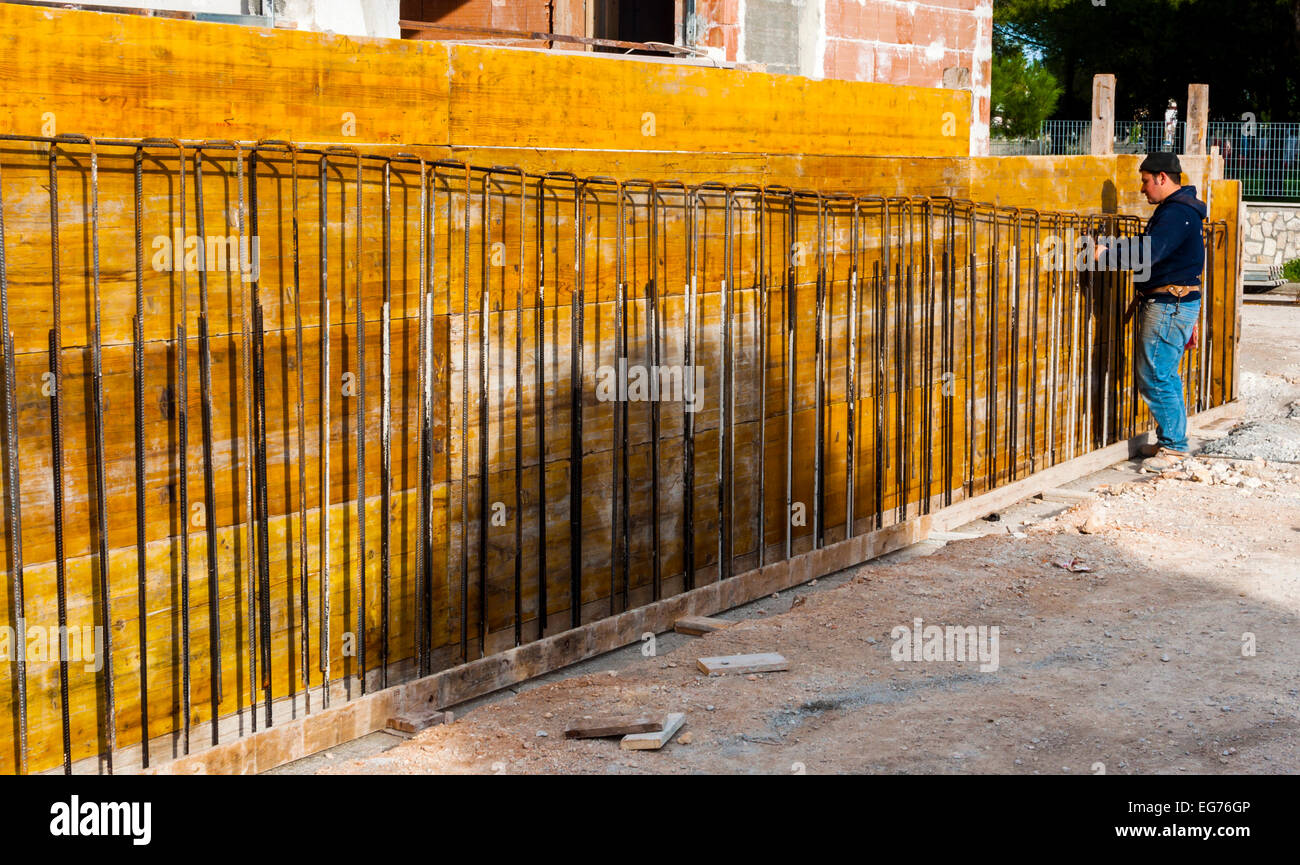 Work concrete slab structure Stock Photo - Alamy
